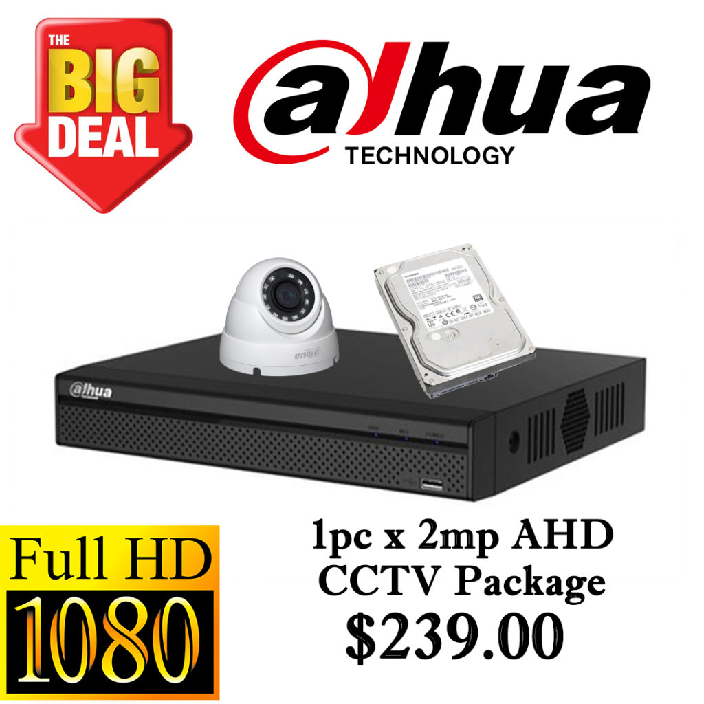 CCTVSG.NET Dahua 1080P AHD CCTV Package 1 - CCTV Singapore